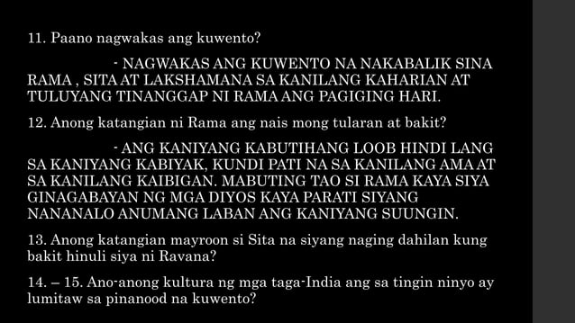 PAGSASANAY SA RAMA AT SITA EPIKO NG INDIA FILIPINO 9.pptx
