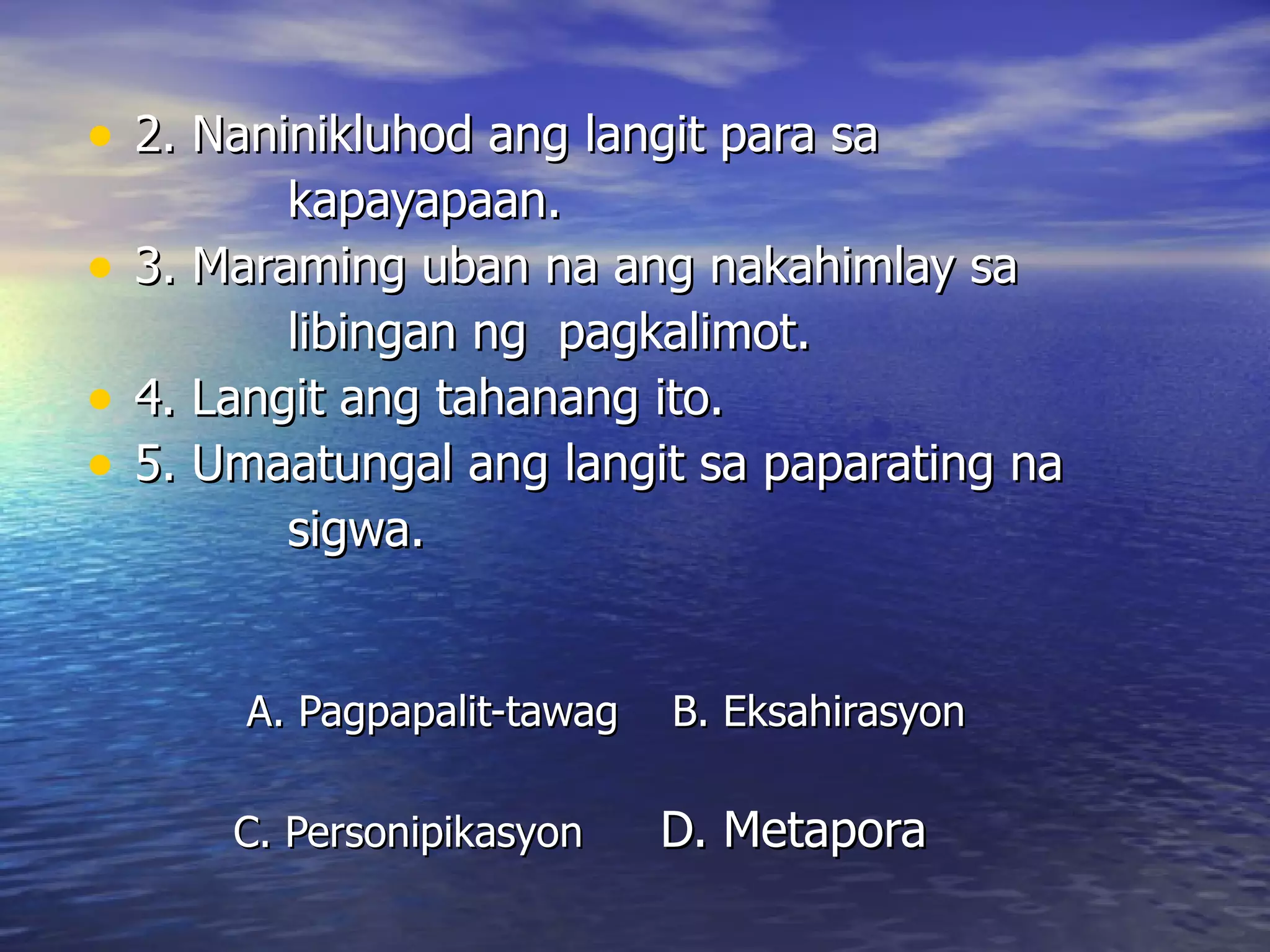 Pagsasanay sa tayutay | PPT