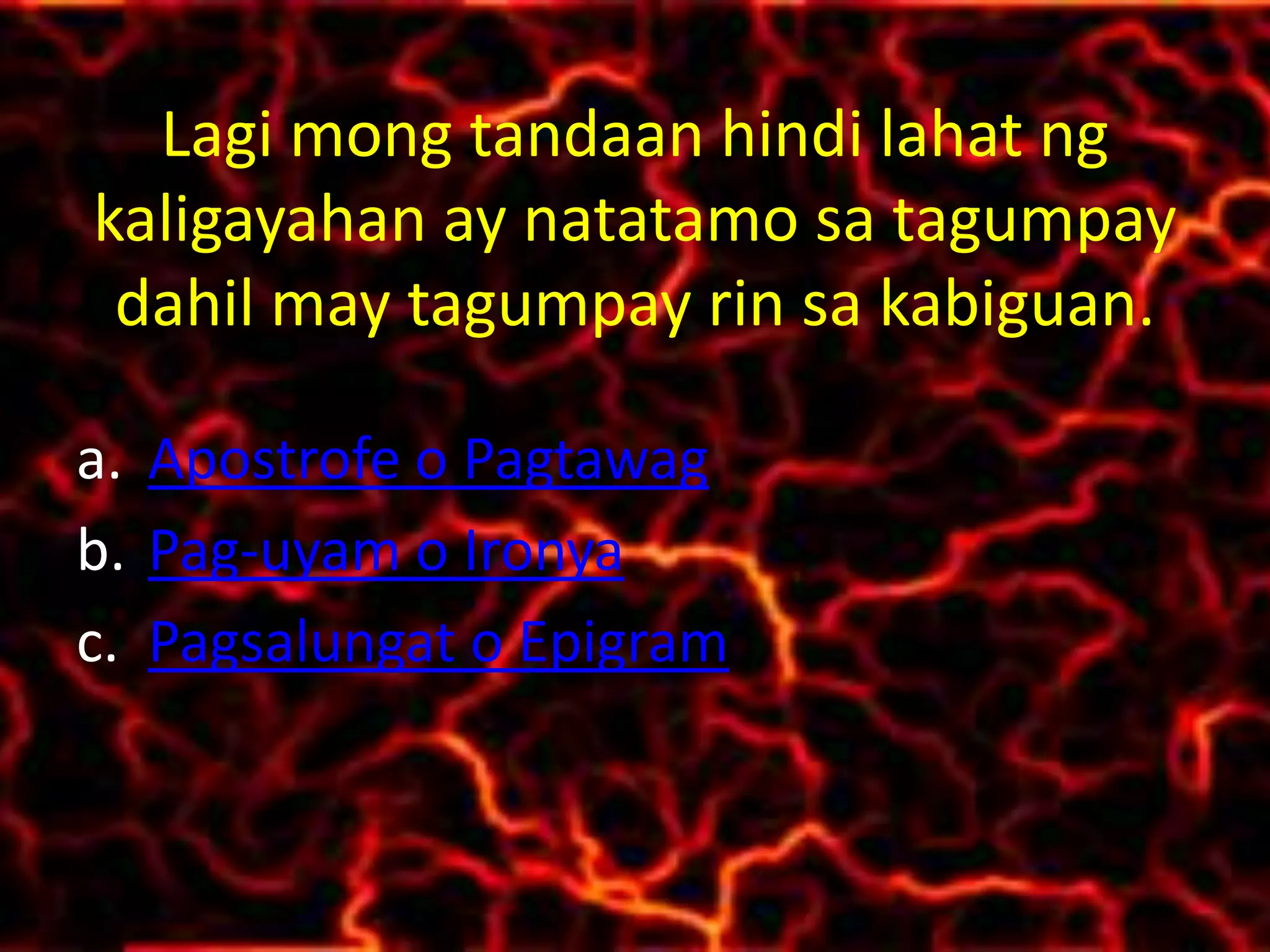 Pagsasanay sa tayutay | PPTX