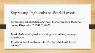 Pagsiklab ng digmaan ww2 | PPTX