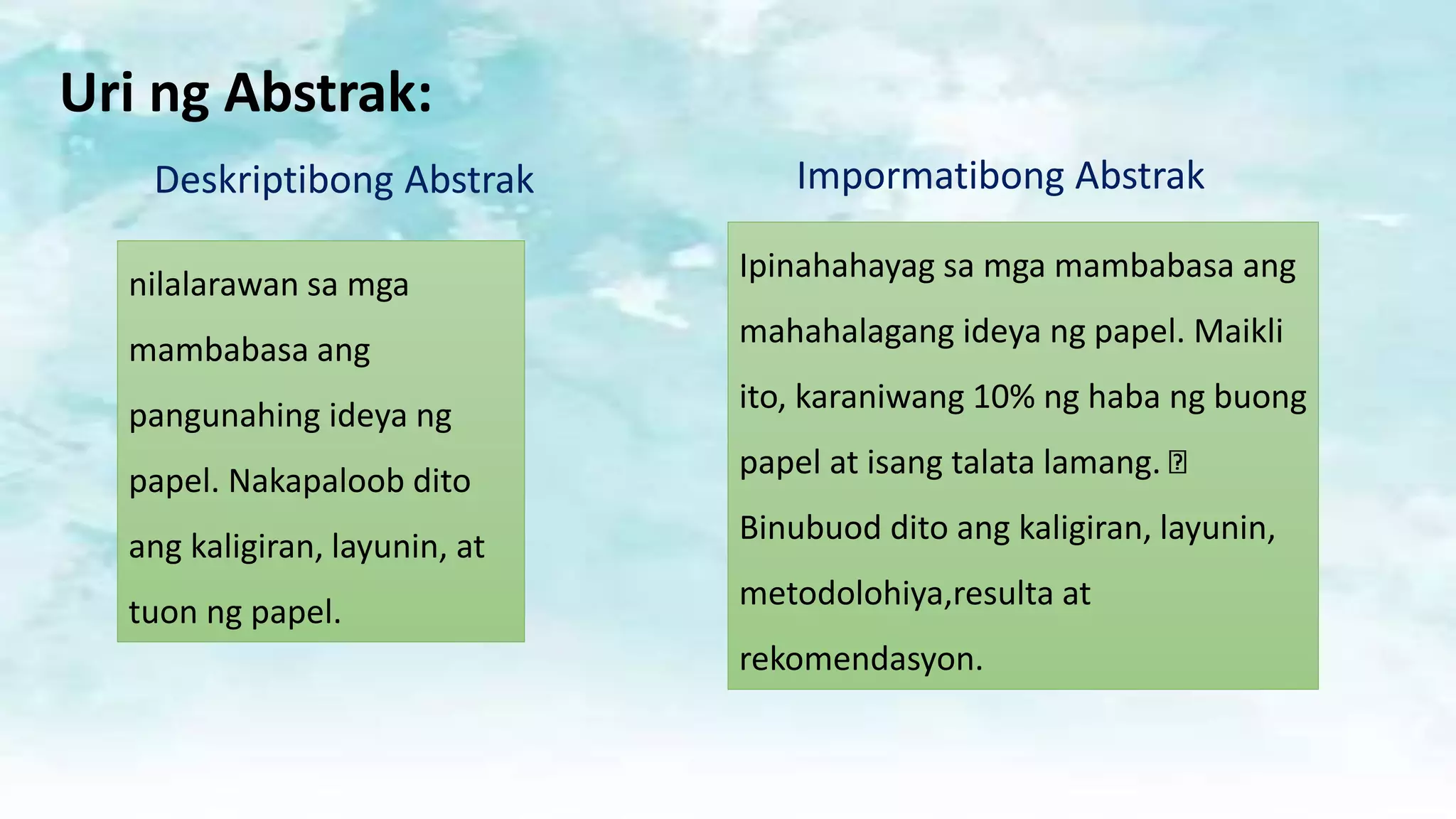 Pagsulat ng-abstrak-2 | PPTX