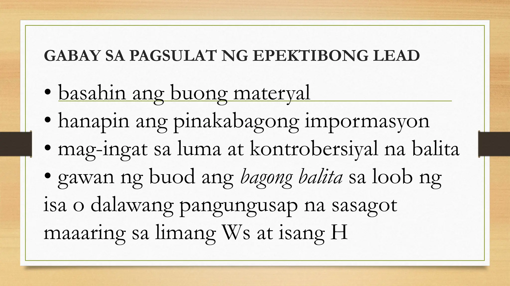 Mga Gabay sa Pagsulat-ng-Balita (Tips and Rules).pptx