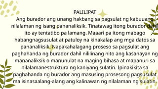 Pagsulat-ng-Butador.pptx OLIVEROS, KRIZA ERIN | PPTX