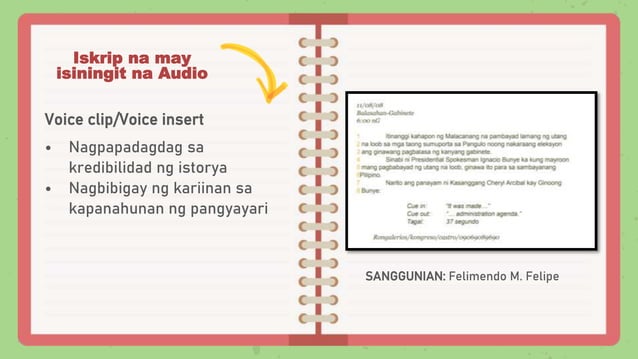 PAGSULAT NG PANRADYONG ISKRIP AT PAGWAWASTO AT PAG-UULO NG BALITA | PPTX
