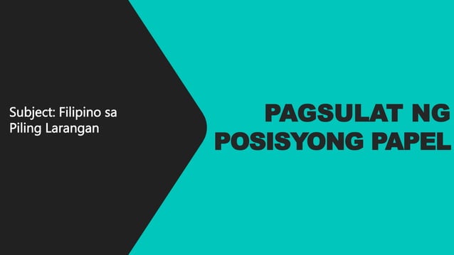 PAGSULAT-NG-POSISYONG-PAPEL. GRADE 12 2023 | PPTX