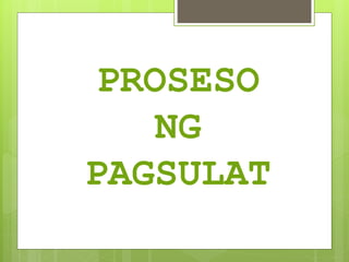 PAGSULAT | PPT