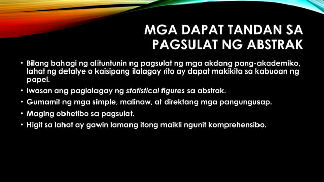 Pagsulat (Abstrak) - Grade 11 Lesson.pptx