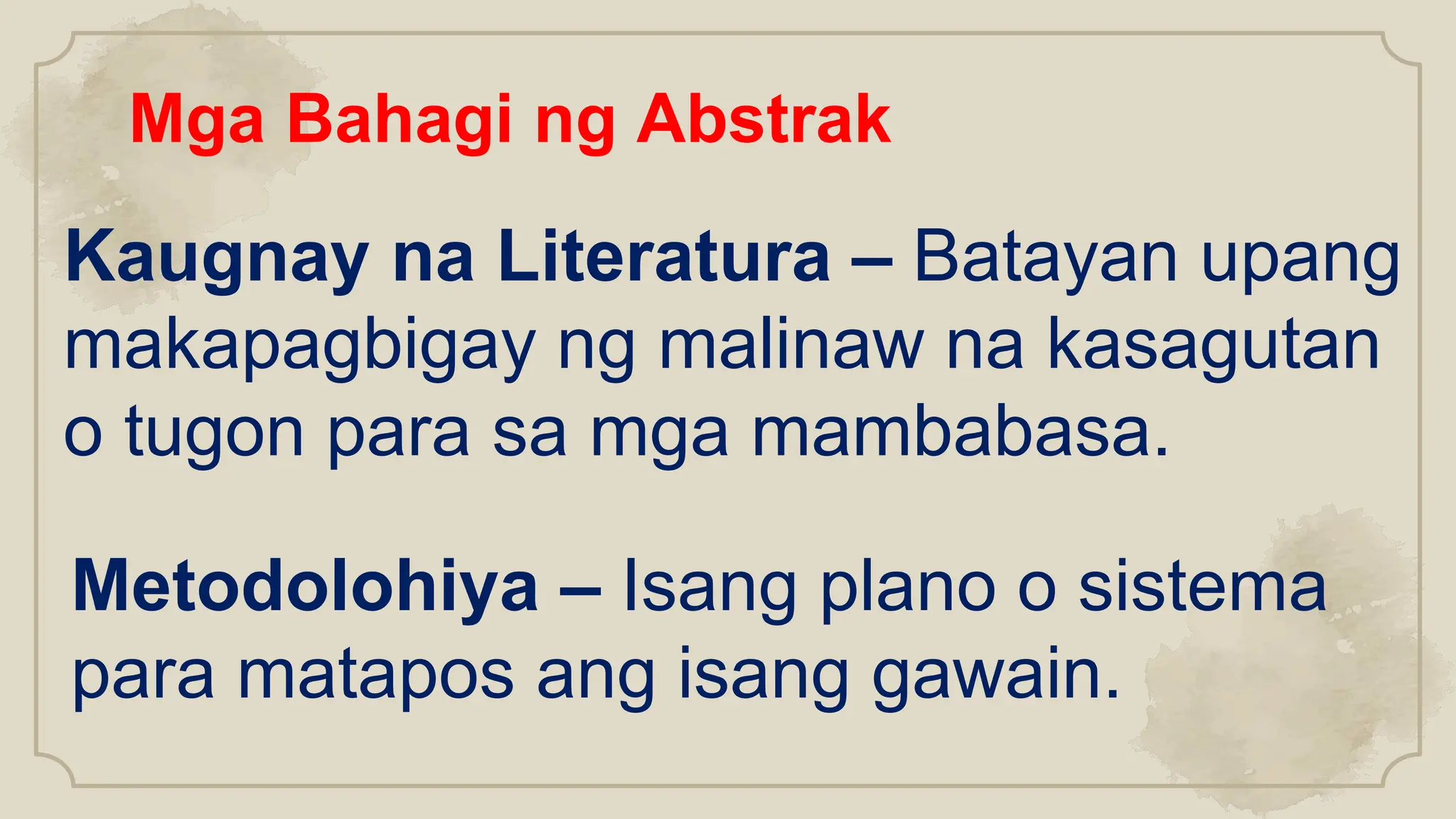 PAGSULAT NG ABSTRAK(Mga Hakbang, katangian at elemento ) | PPTX
