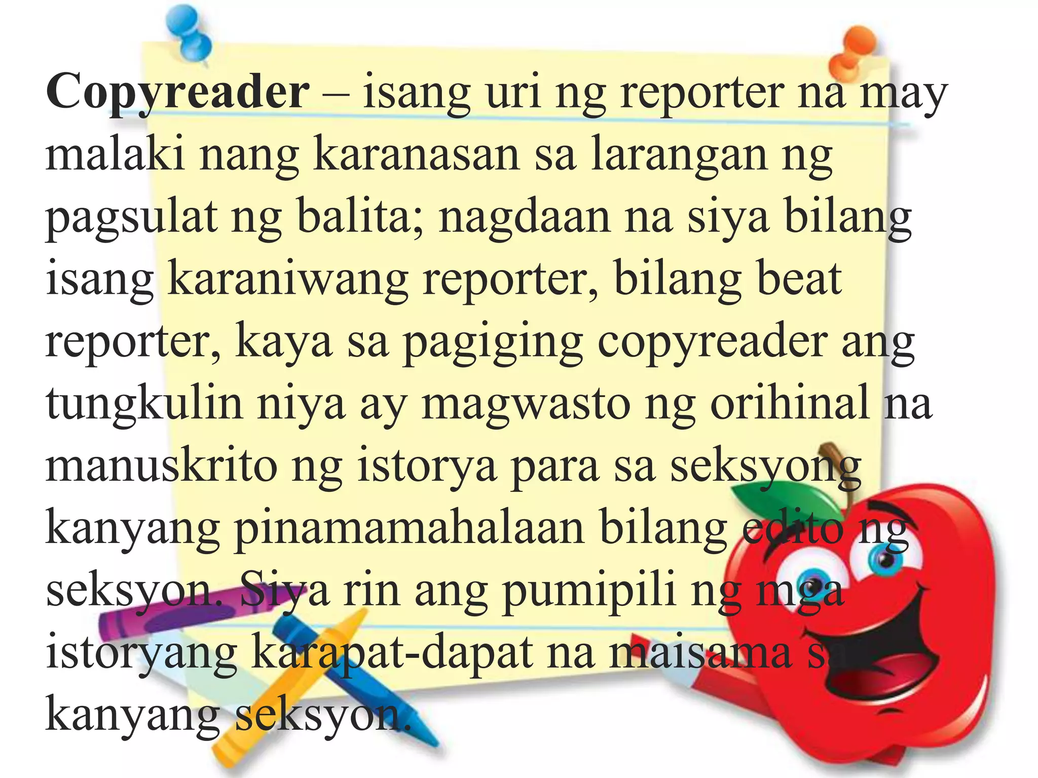 Pagsulat ng balita | PPTX