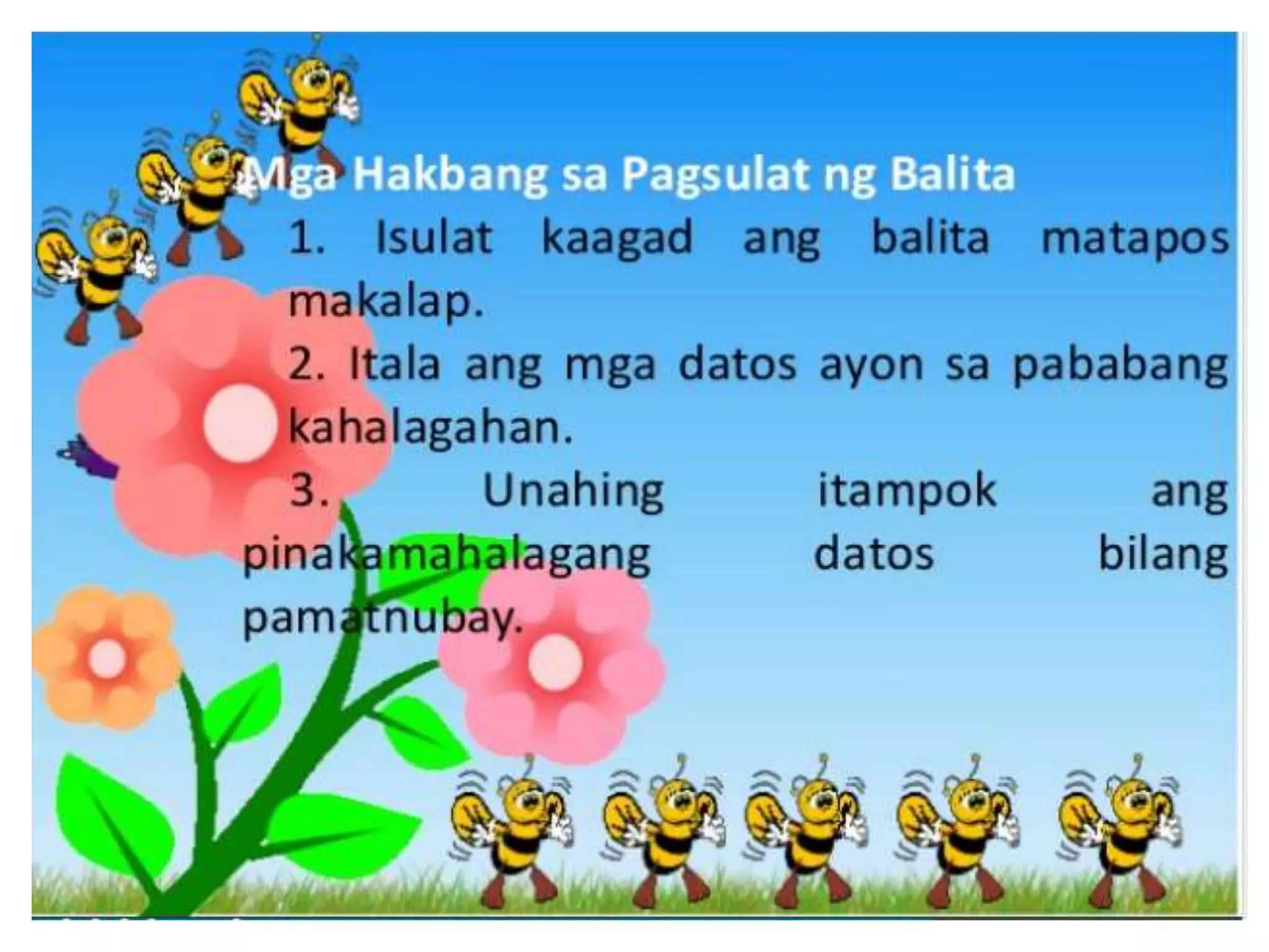 Pagsulat ng Di-Piksyon na Balita | PPT