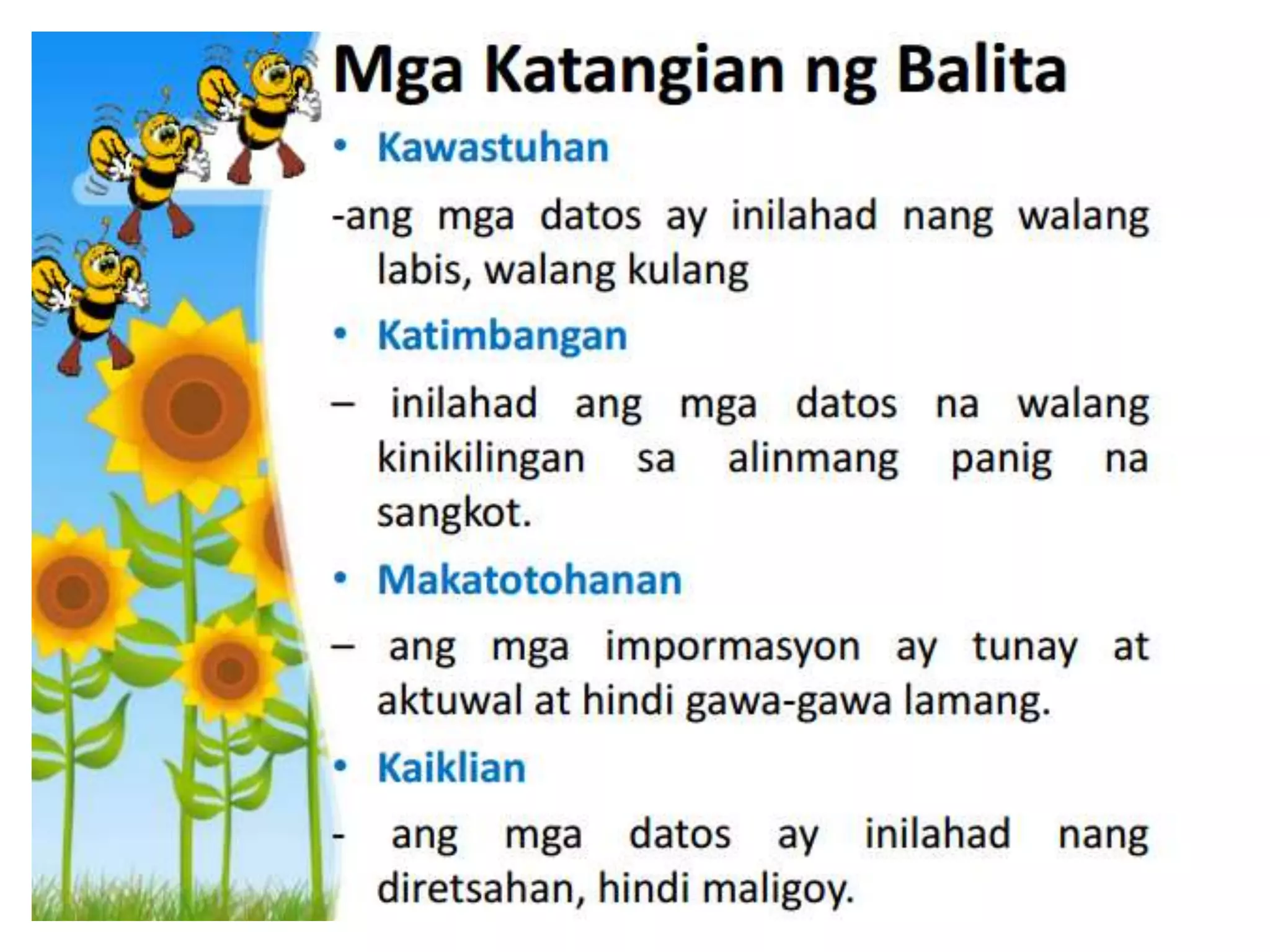 Pagsulat ng Di-Piksyon na Balita | PPT