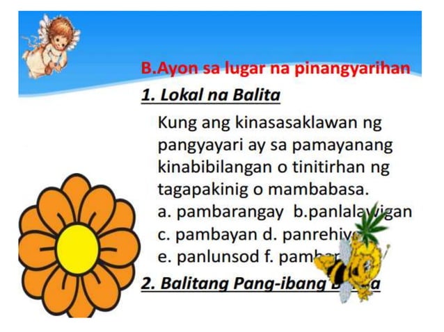 Pagsulat ng Di-Piksyon na Balita | PPT