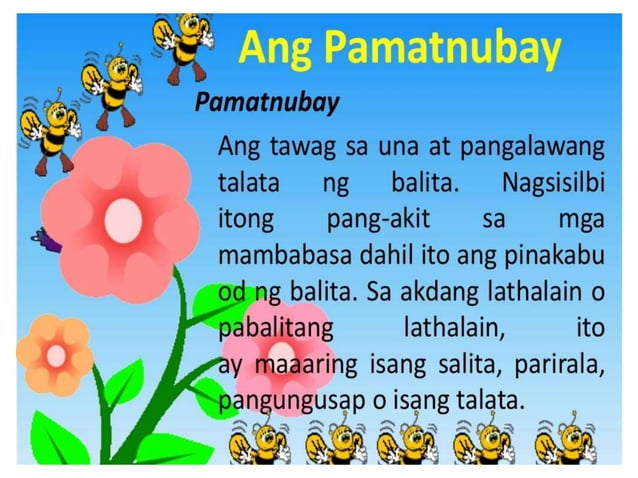 Pagsulat ng Di-Piksyon na Balita | PPT