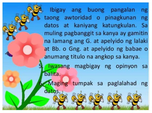 Pagsulat ng Di-Piksyon na Balita | PPT