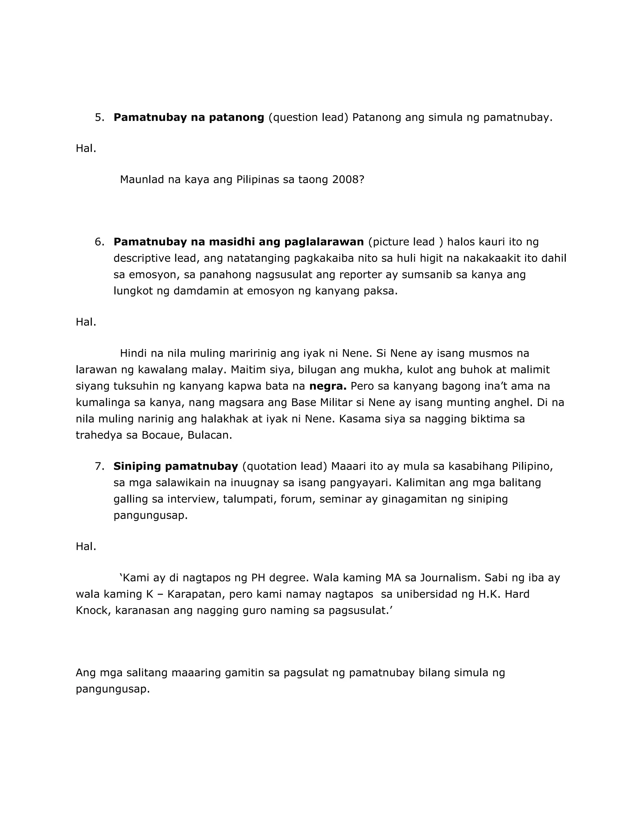 Pagsulat ng balita at pamamahayag | PDF