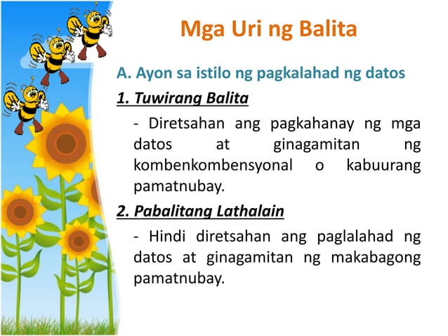 Pagsulat ng balita ppt | PPTX