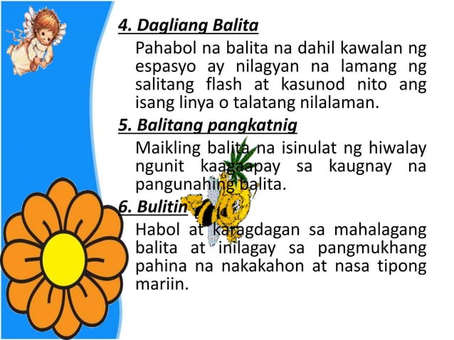 Pagsulat ng balita ppt | PPTX