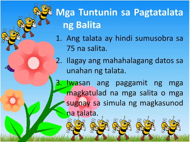 Pagsulat ng balita ppt | PPTX