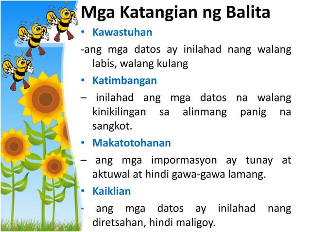 Pagsulat ng balita ppt | PPTX