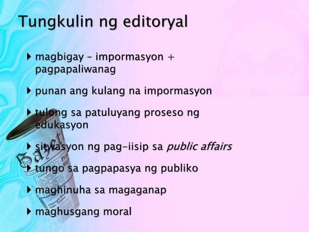 pagsulat ng Editoryal.ppt