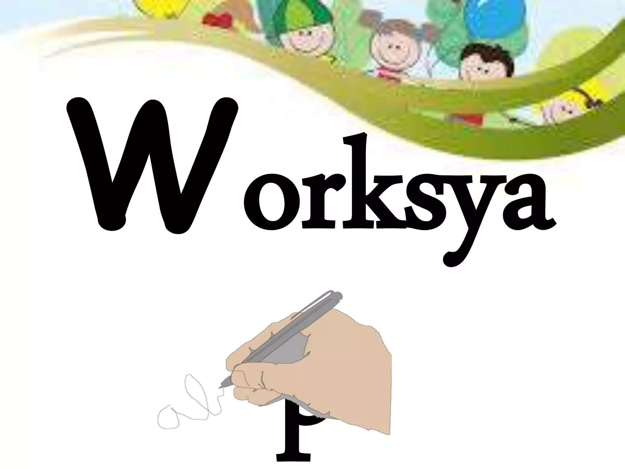 Cursive Writing Pagsulat ng kabit kabit at worksyap | PPTX