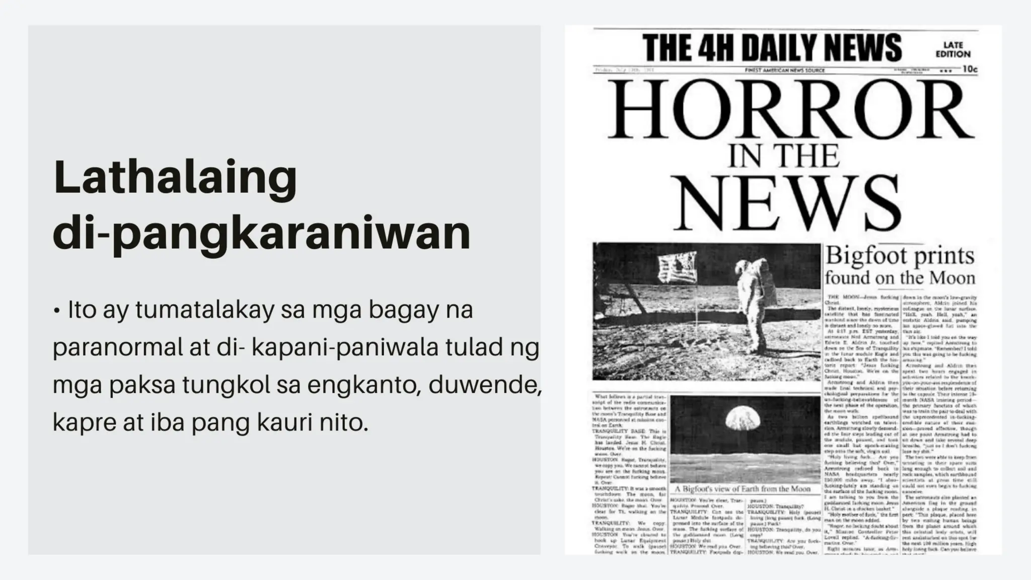 Pagsulat ng Lathalain-feature writting ( lathain | PPTX