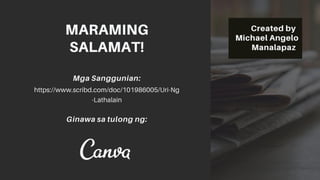 Pagsulat ng Lathalain-feature writting ( lathain | PPTX