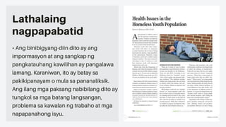 Pagsulat ng Lathalain-feature writting ( lathain | PPTX