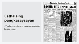 Pagsulat ng Lathalain-feature writting ( lathain | PPTX