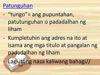 Pagsulat ng liham pangnegosyo | PPTX