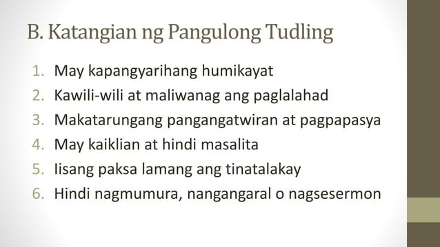 Pagsulat ng Pangulong Tudling o Editoryal | PPTX