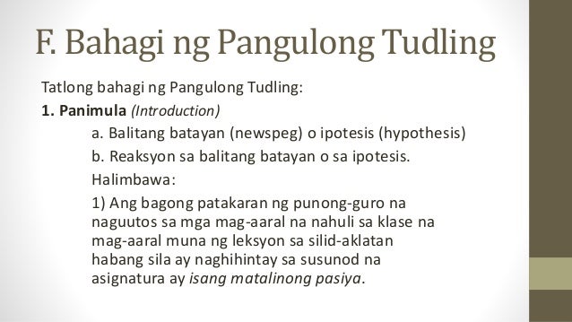 Tatlong Bahagi Ng Editoryal O Pangulong Tudling - igorota kahala Tatlong Bahagi Ng Editoryal O Pangulong Tudling - igorota kahala
