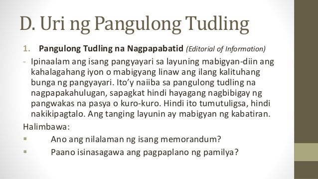 Mga Tuntunin Sa Pagsulat Ng Editoryal O Pangulong Tudling Fi Mga Tuntunin Sa Pagsulat Ng Editoryal O Pangulong Tudling Fi
