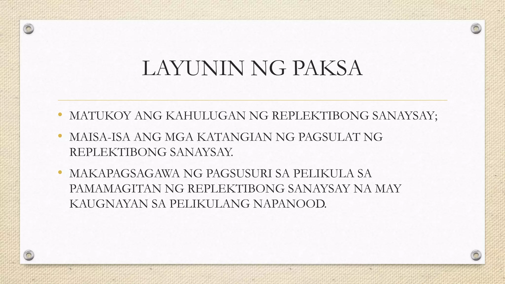 PAGSULAT NG REPLEKTIBONG SANAYSAY.pptx