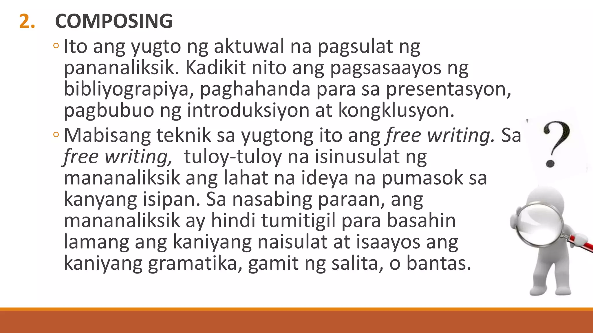Pagsulat ng Saliksik | PPTX