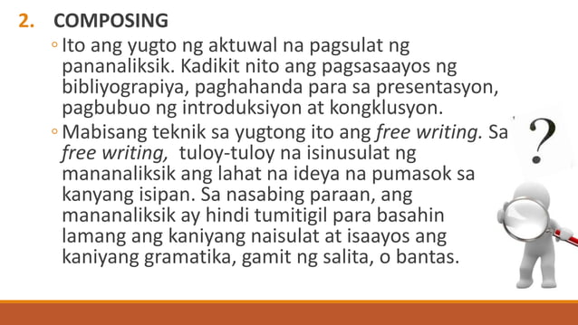 Pagsulat ng Saliksik | PPTX