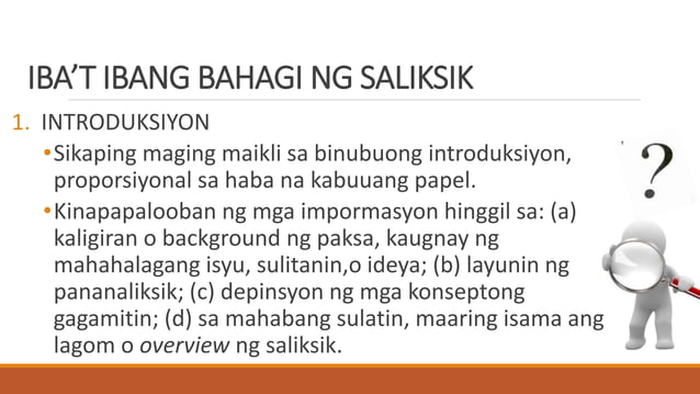 Pagsulat ng Saliksik | PPTX