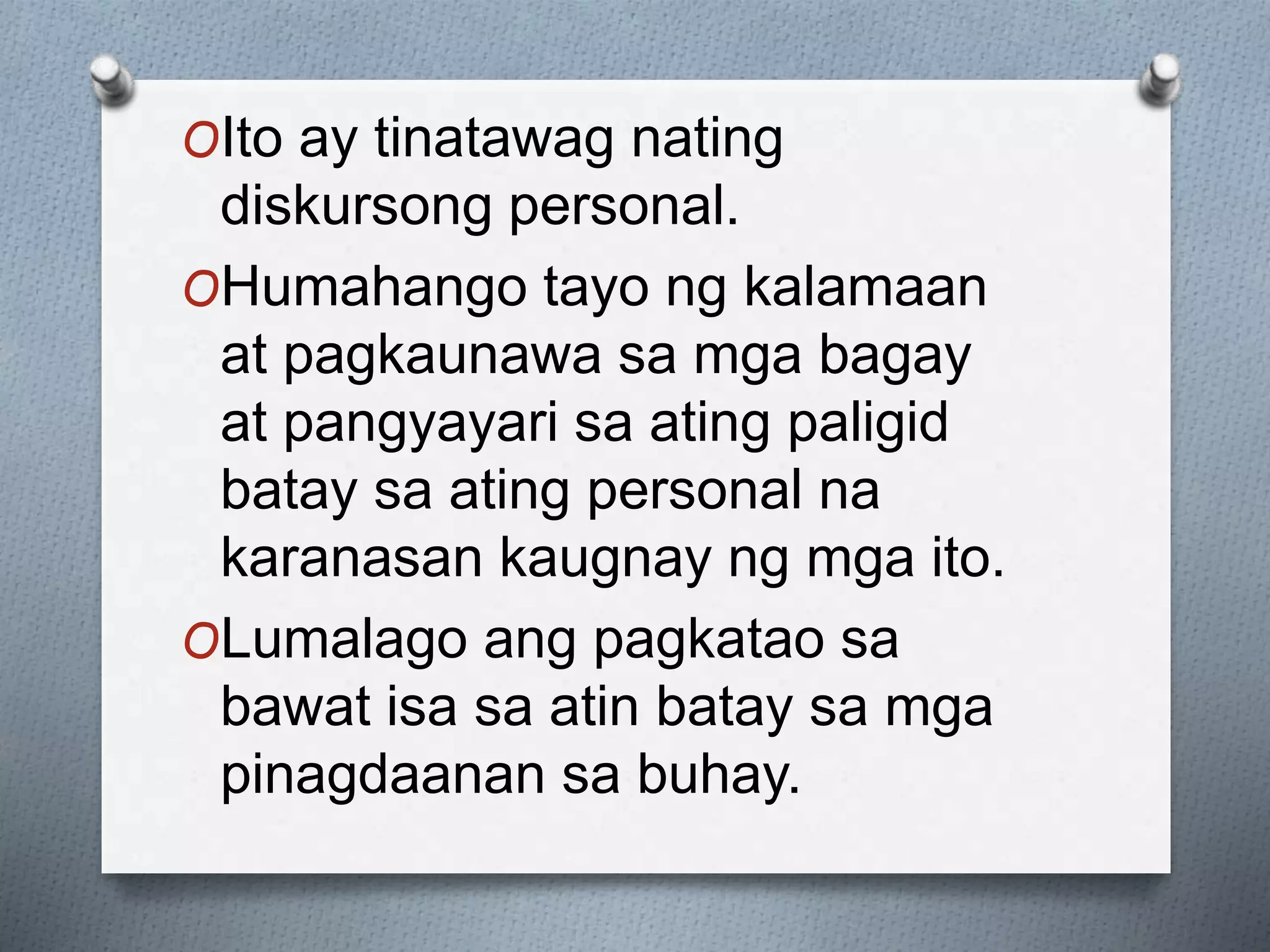 Malikhaing Di Piksyon na Pagsulat ng Talaarawan | PPTX