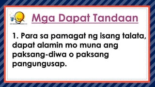 Pagsulat ng Talata - Filipino 8.pptx