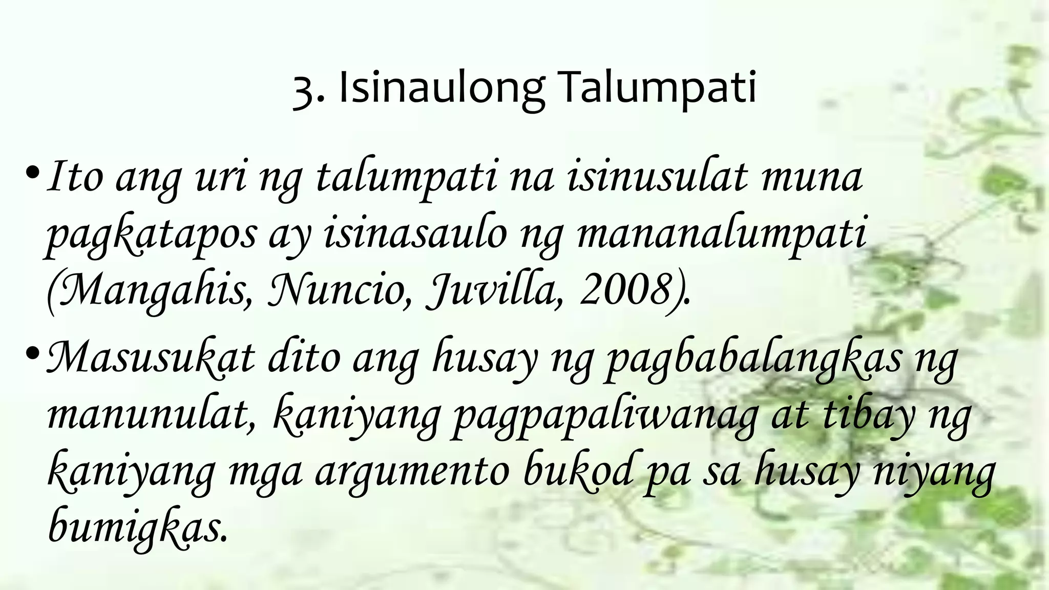 Pagsulat ng talumpati | PPTX