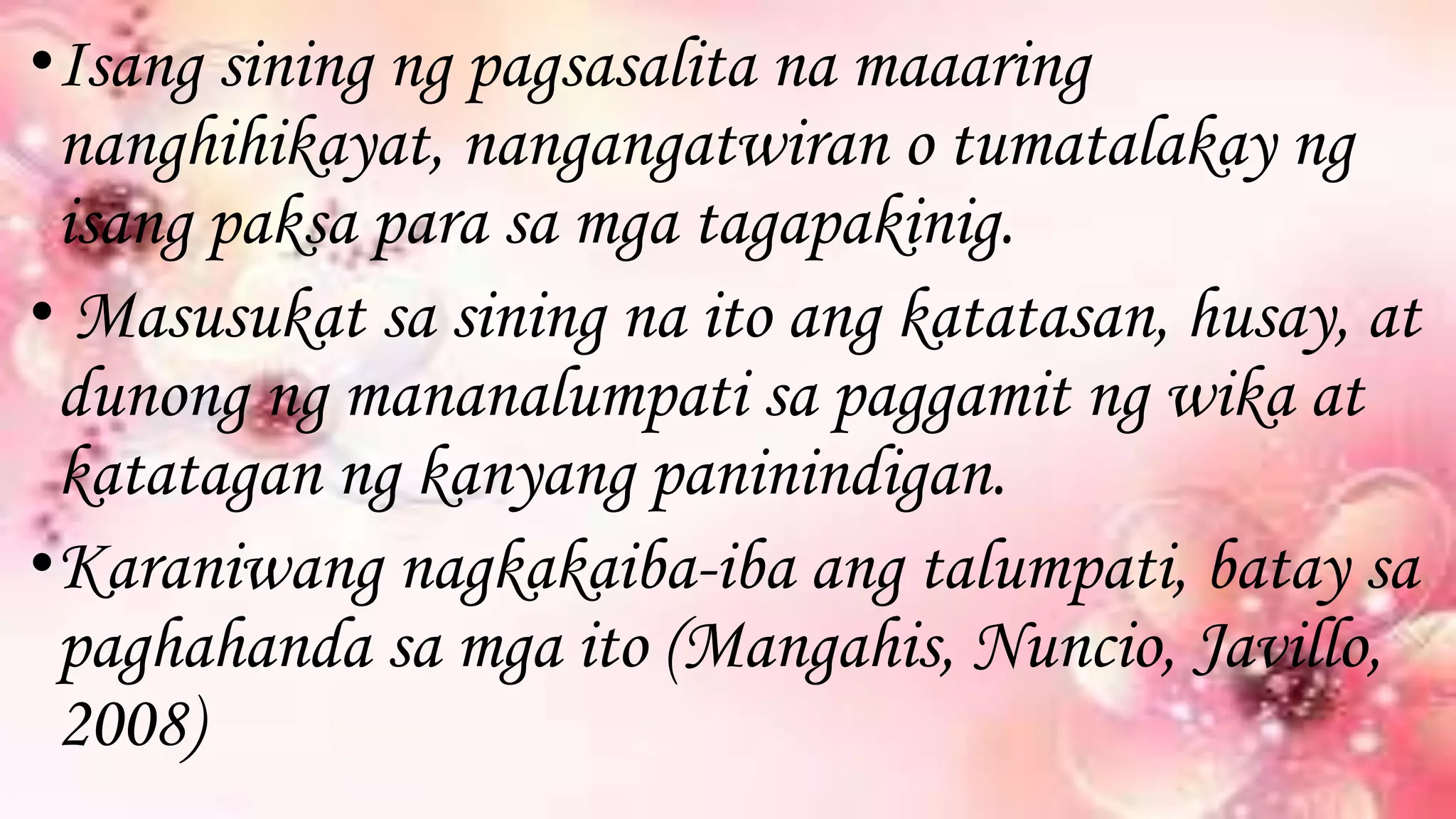 Pagsulat ng talumpati | PPTX