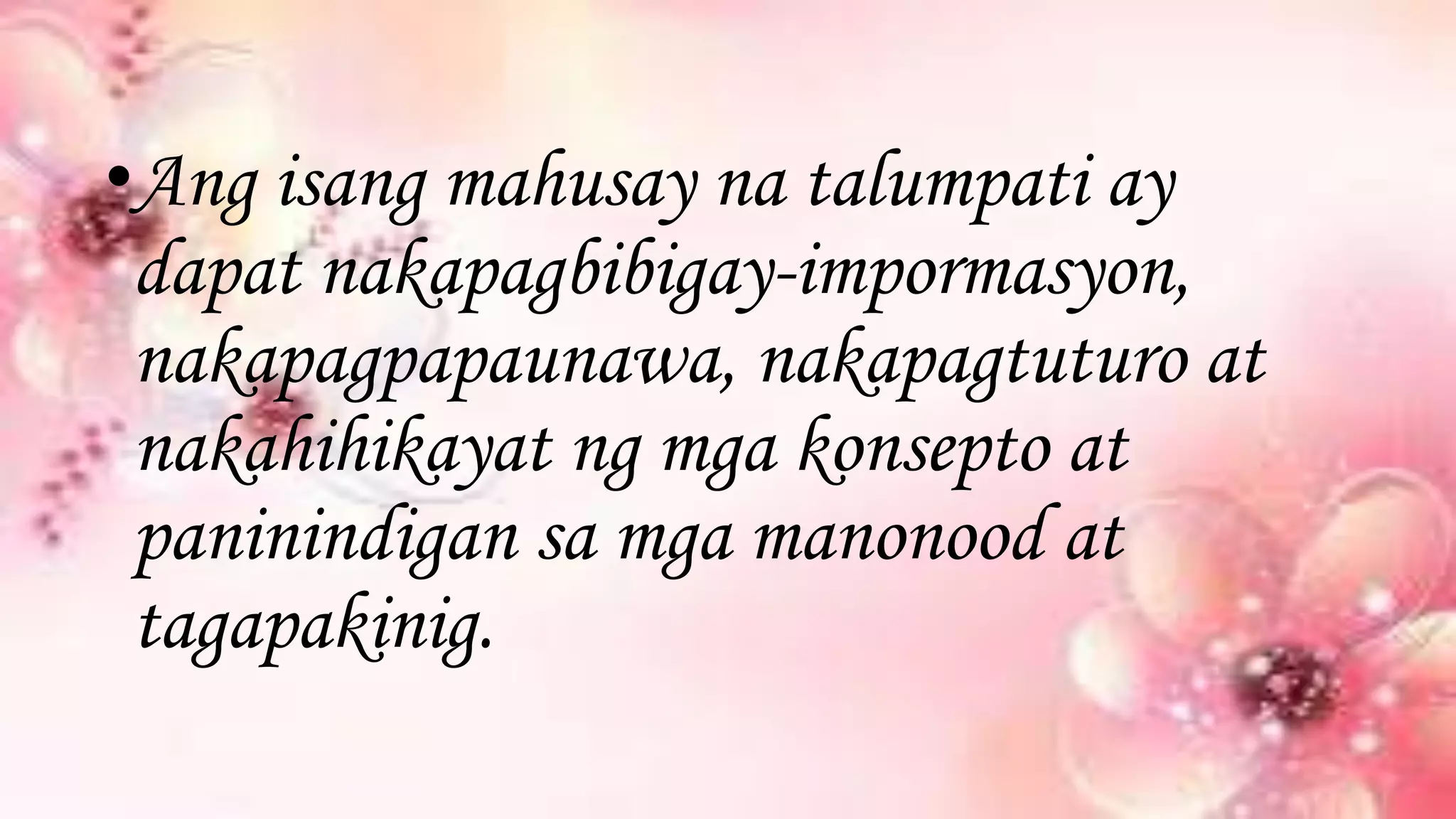 Pagsulat ng talumpati | PPTX