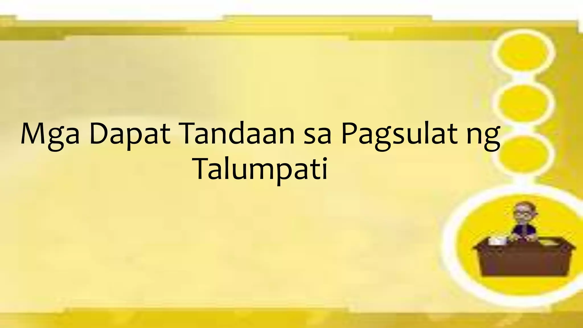 Pagsulat ng talumpati | PPTX