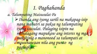 Pagsulat ng talumpati | PPTX