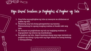 Malikhaing Pagsulat: Tula | PDF