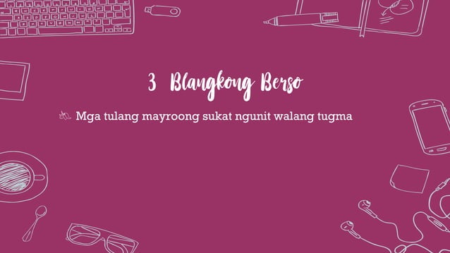 Malikhaing Pagsulat: Tula | PDF