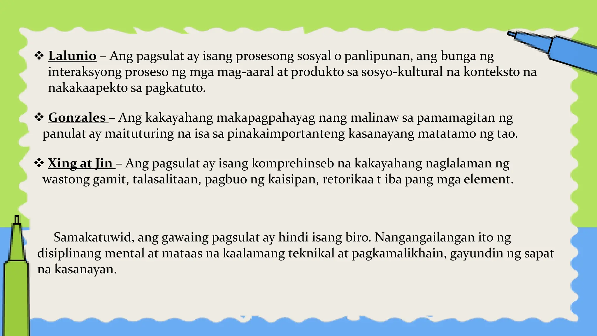 Pananaliksik sa Wikang Filipino (Pagsulat) | PDF