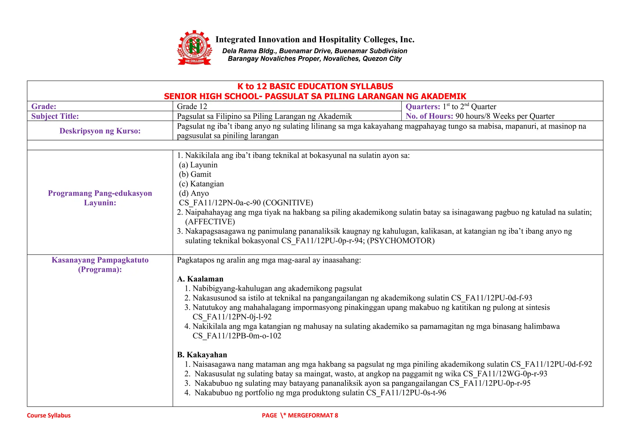 Pagsulat sa Filipino sa Piling Larangan ng Akademik.docx