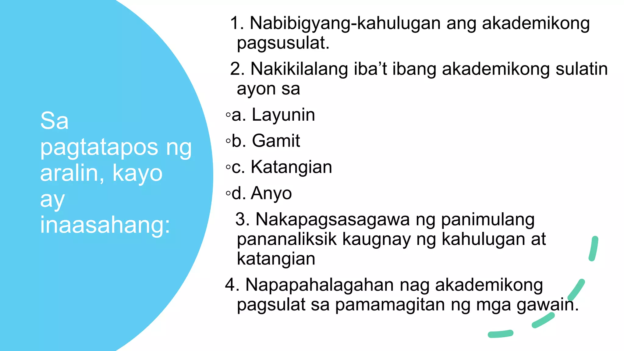 Pagsulat sa Piling Larangan (Lesson 1).pptx