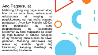 Pagsulat sa Piling Larangan (Lesson 1).pptx